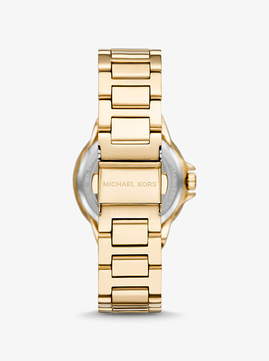 Mini Camille Pavé Gold-Tone Watch | Michael Kors Official Website