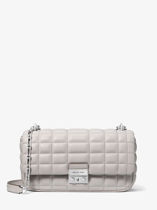 Tribeca Large Quilted Leather Shoulder Bag | Michael Kors Official Website