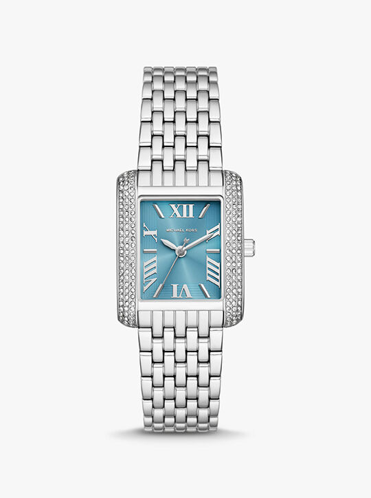 Petite Emery Pavé Silver-Tone Watch | Michael Kors Official Website