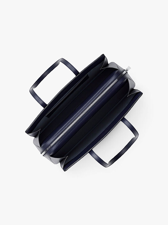 Laila Medium Signature Logo Tote Bag, MIDNIGHT | Michael Kors KWT