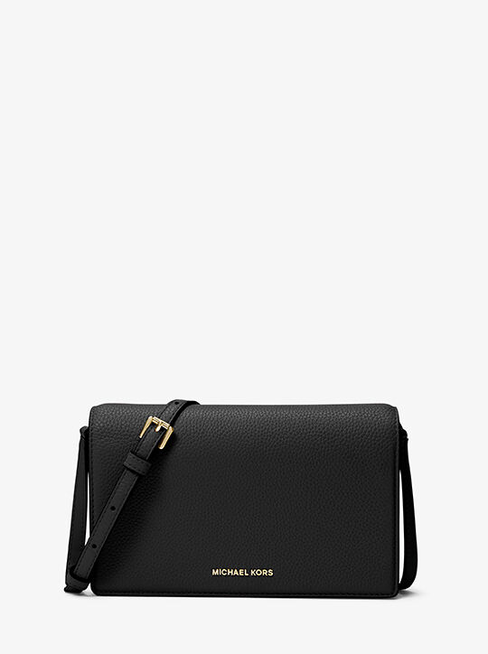 Jet Set Medium Pebbled Leather Front-Flap Crossbody Bag | Michael Kors Official Website